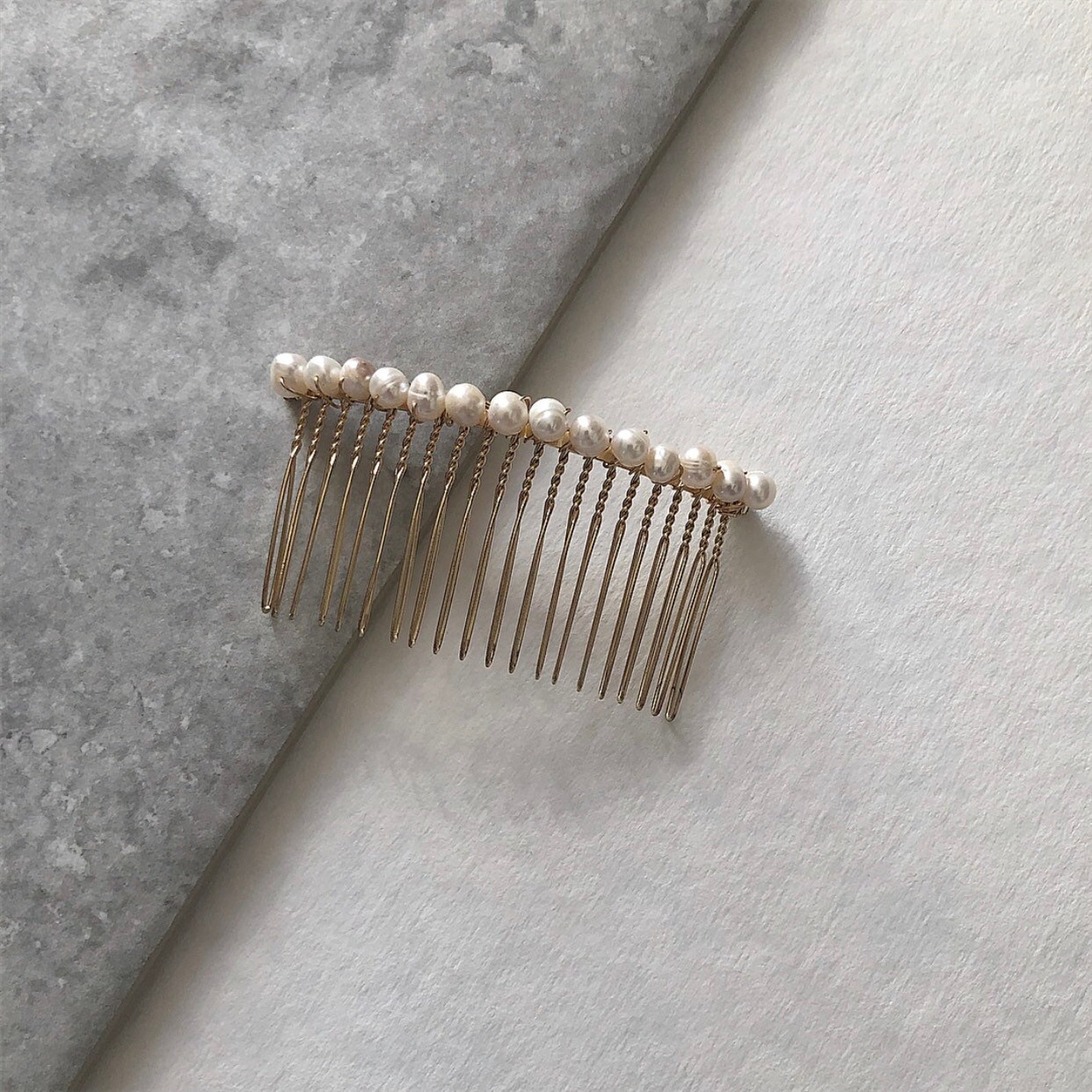 Bridal Pearl Hair Comb Womens Hair Slide Bohemian Hair - Etsy