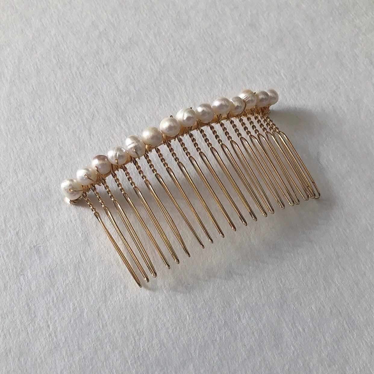 Bridal Pearl Hair Comb Womens Hair Slide Bohemian Hair - Etsy
