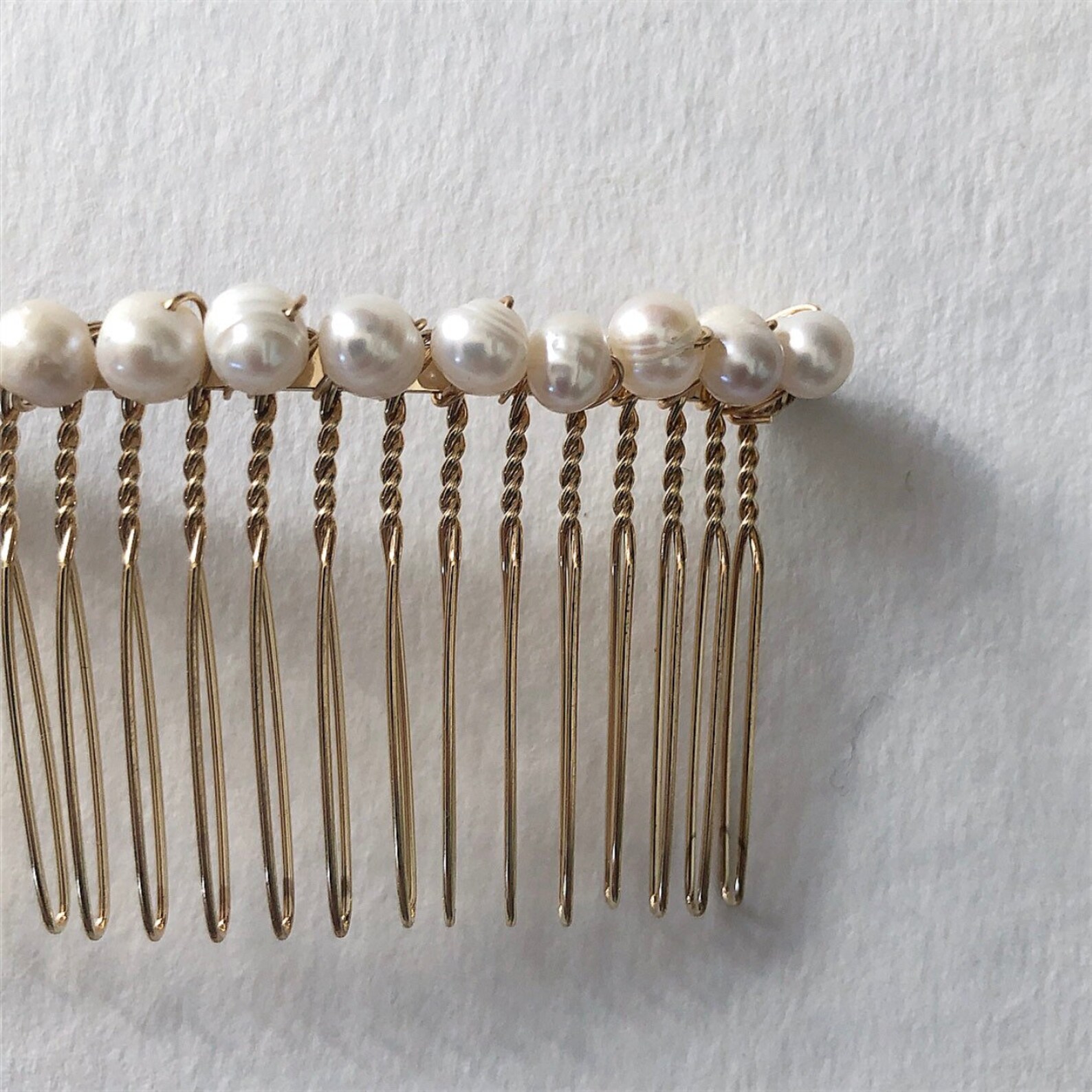 Bridal Pearl Hair Comb Womens Hair Slide Bohemian Hair - Etsy