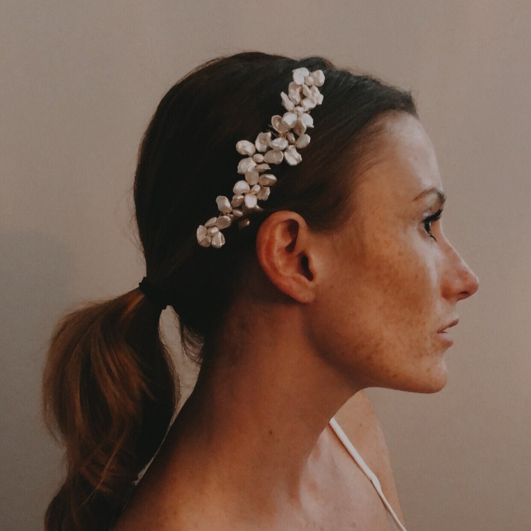 Pearl Hair Accessory, Pearl Hair Comb, Freshwater Pearl Hair ...