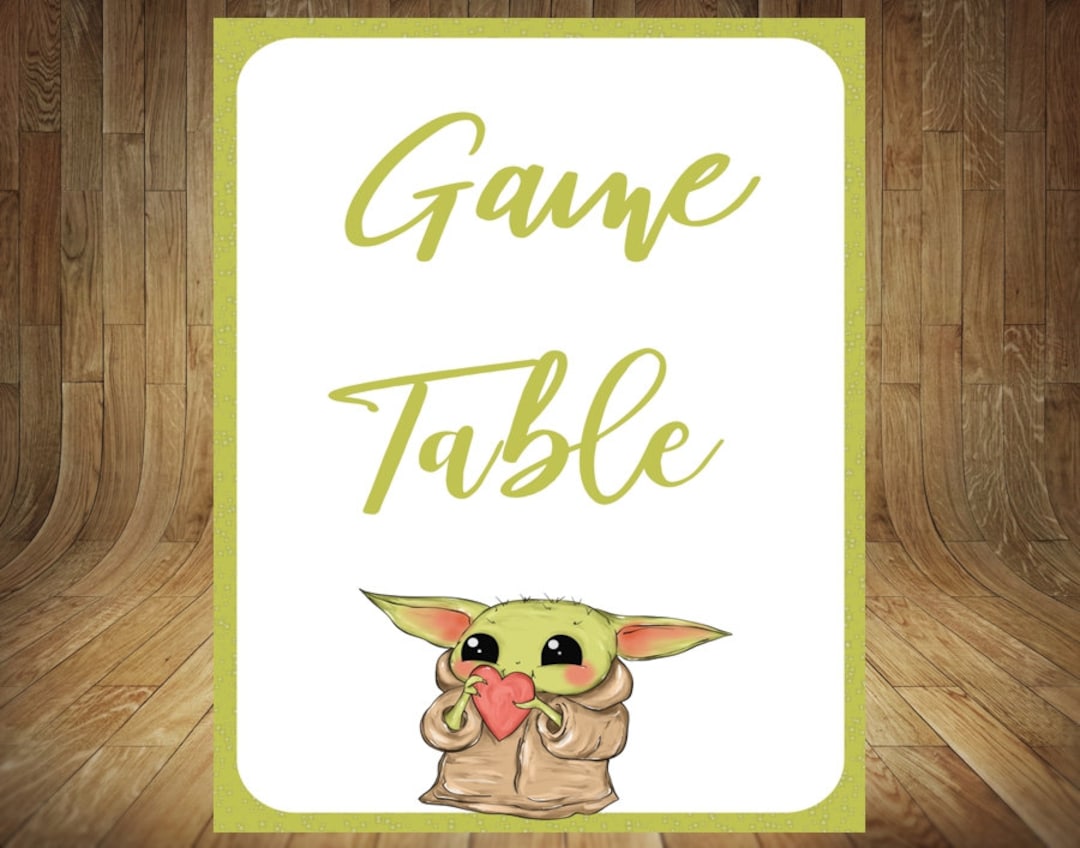Oda Baby Shower Sign, Yoda Baby Shower, Yoda Sign, Yoda Favor, Yoda ...