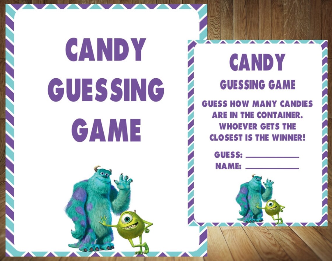 Monsters Inc Baby Shower Game, Monsters Inc Baby Shower, Monster Baby ...
