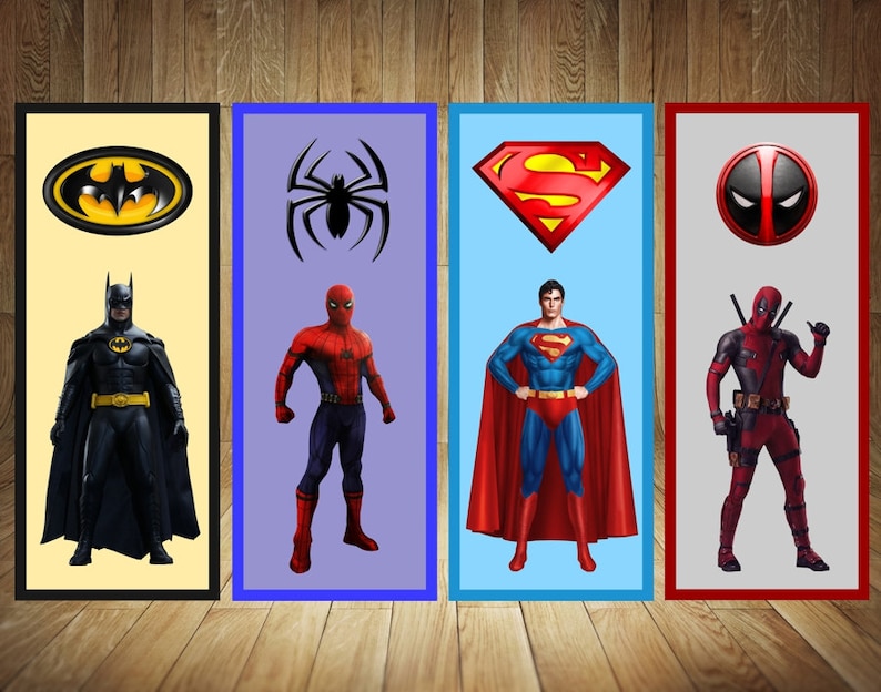 Superhero Bookmarks, Superhero Book, Superhero Printable, Hero ...