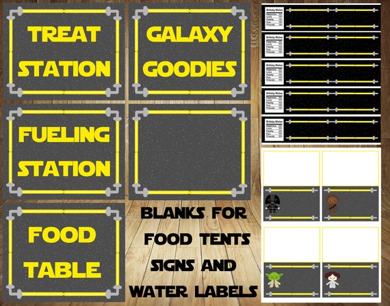 Star Wars Party Food Printables