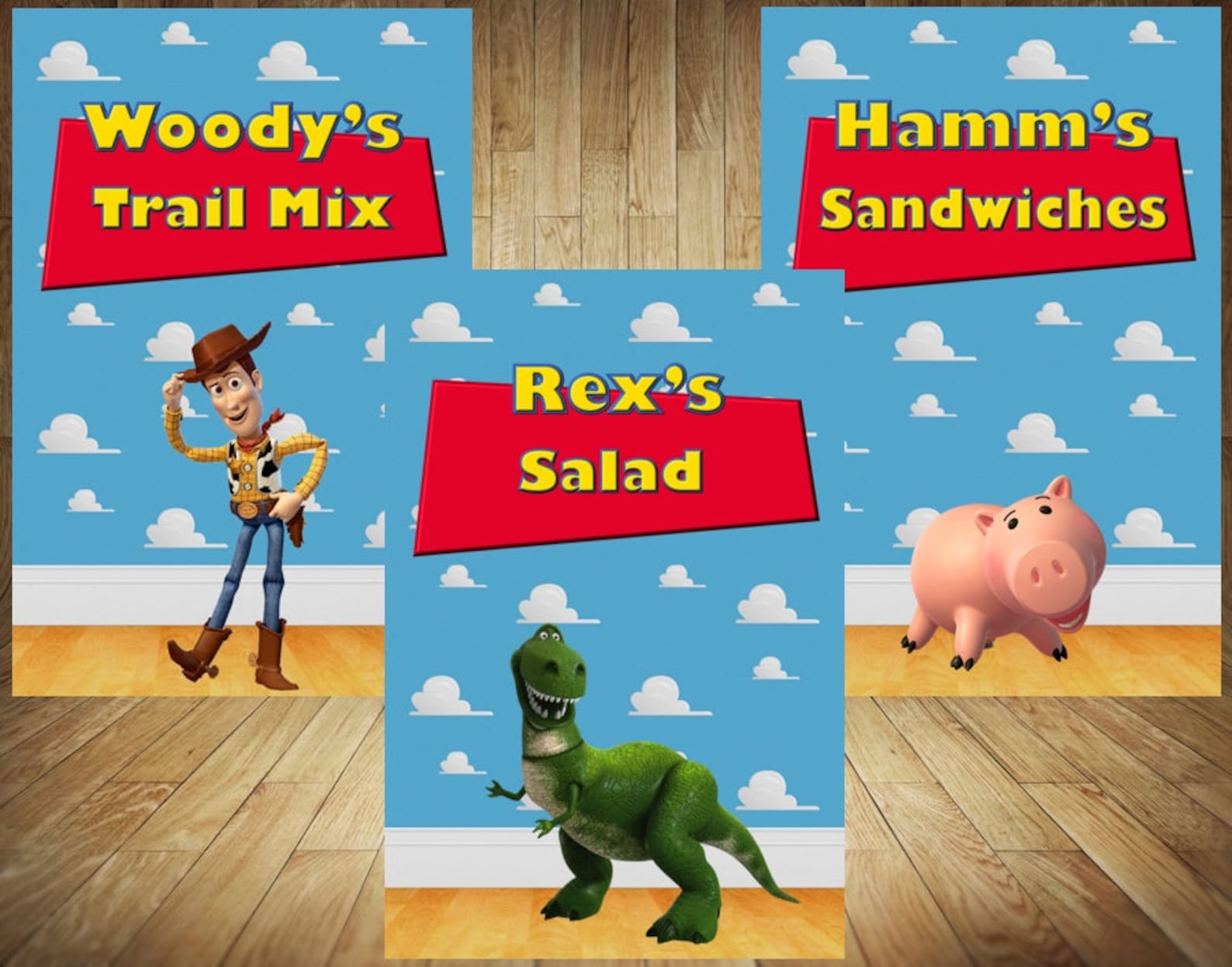 Toy Story Food Labels Toy Story Food Toy Story Sign Toy - Etsy