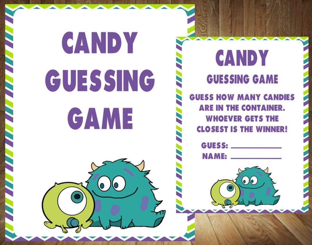 Monsters Inc Baby Shower Game, Monsters Inc Baby Shower, Monster Baby ...