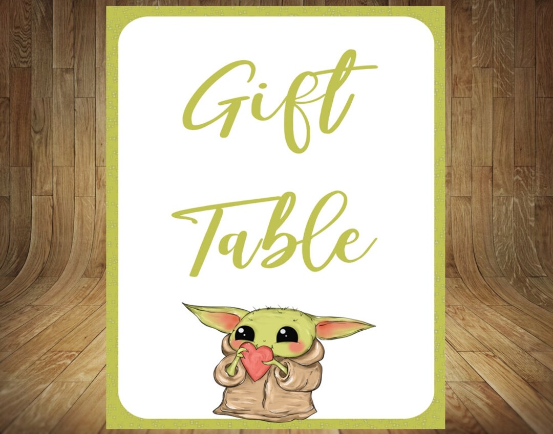 Yoda Baby Shower Sign, Yoda Baby Shower, Yoda Sign, Yoda Gift, Yoda ...