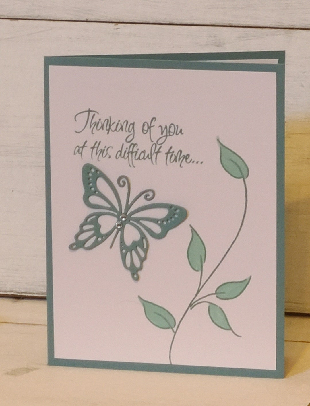 Handcrafted Sympathy Card - Etsy
