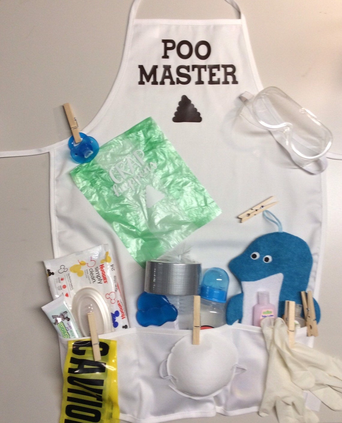 POO MASTER daddy to be gag gift baby shower present diaper | Etsy