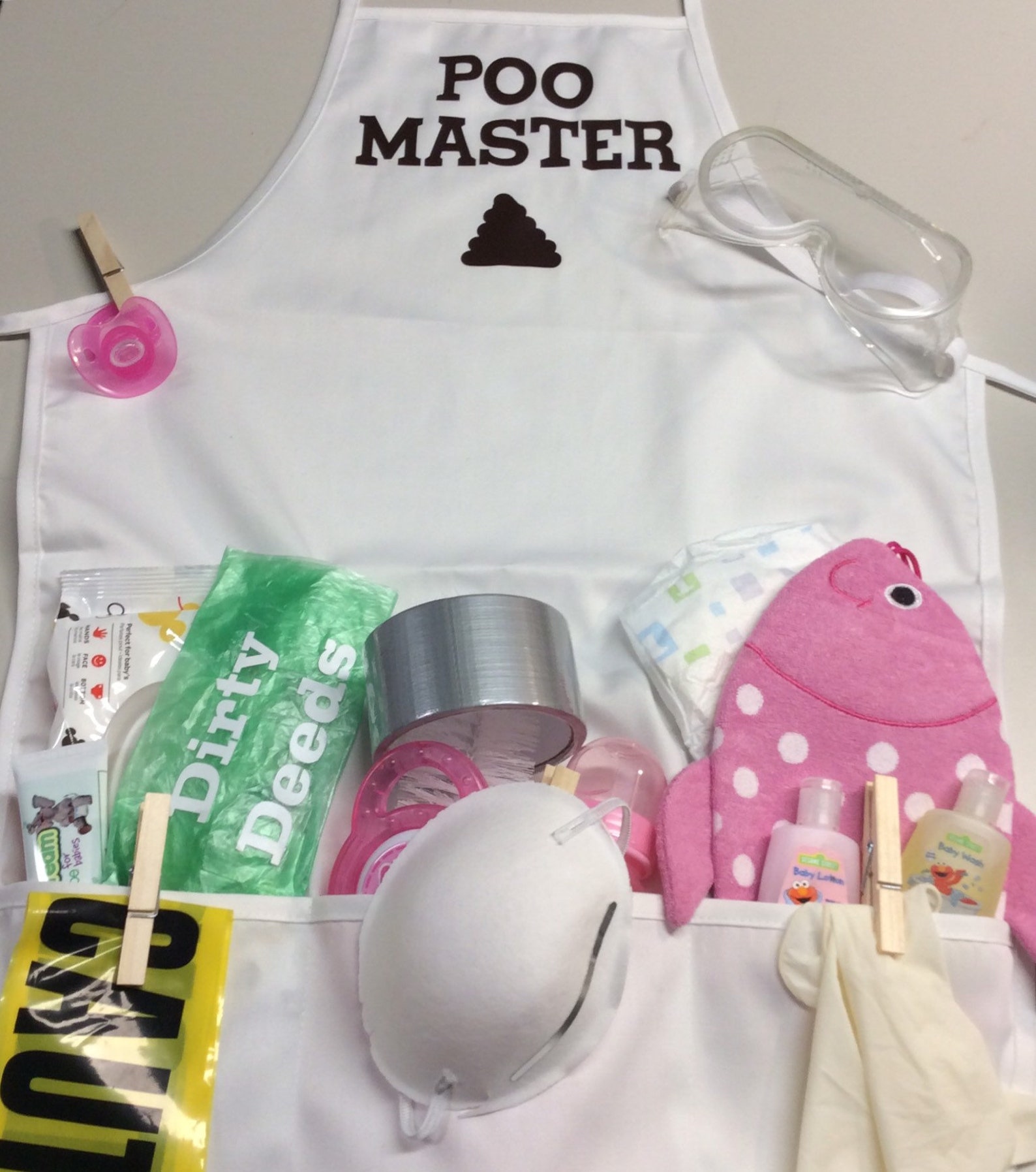 POO MASTER daddy to be gag gift baby shower present diaper | Etsy