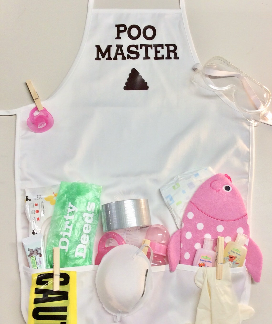 POO MASTER daddy to be gag gift baby shower present diaper | Etsy