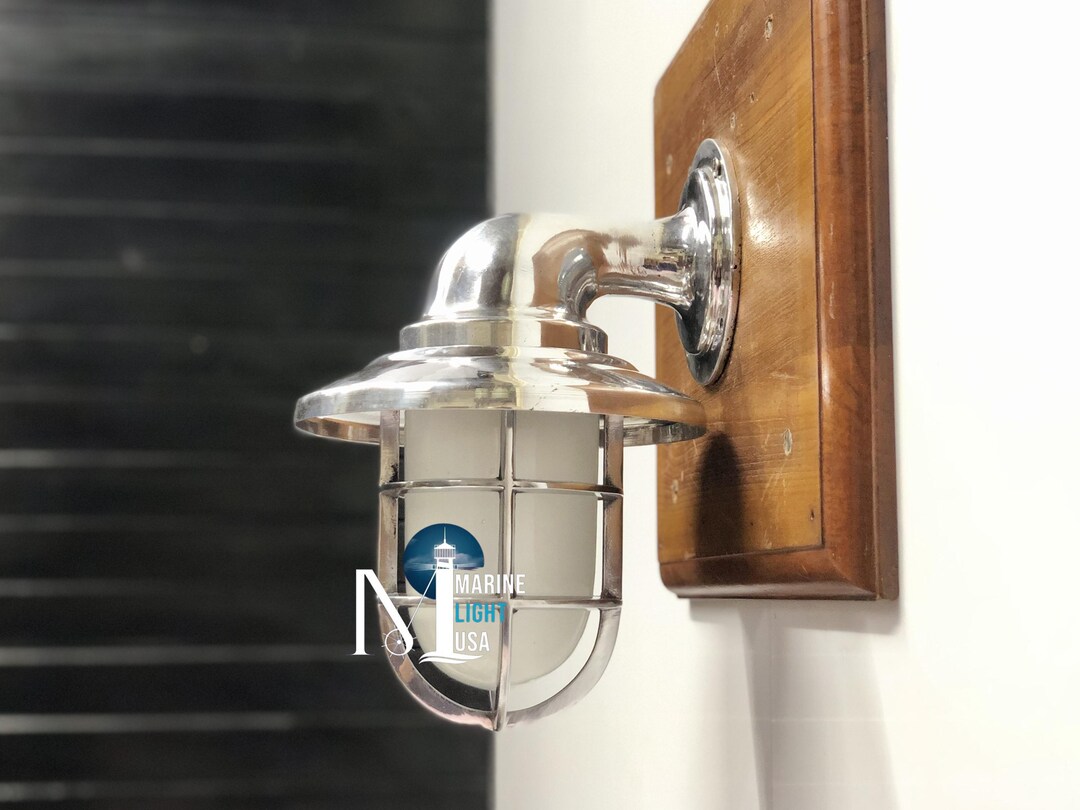 Retro Style Marine Vintage Wall Mount Solid Aluminum Swan Shade Ship ...