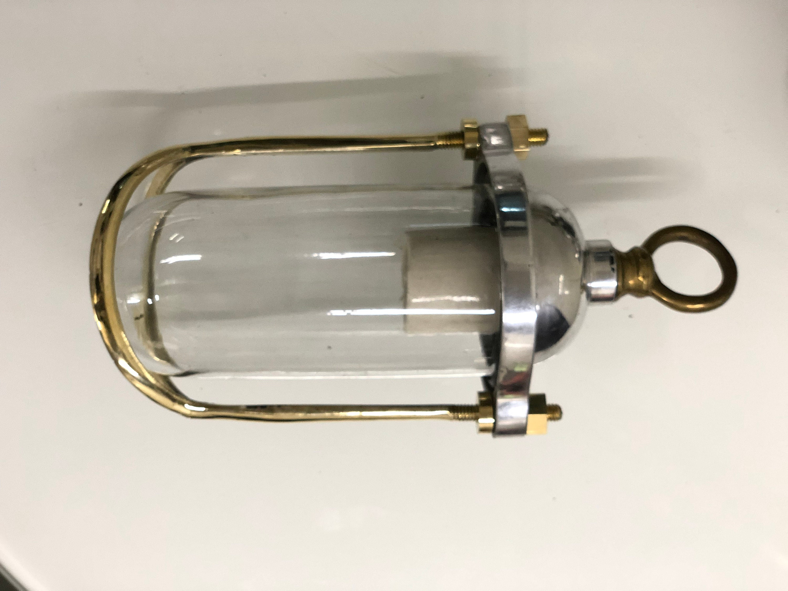 Nautical Marine Solid Aluminum Hanging Ship Light With Brass Hook - Etsy