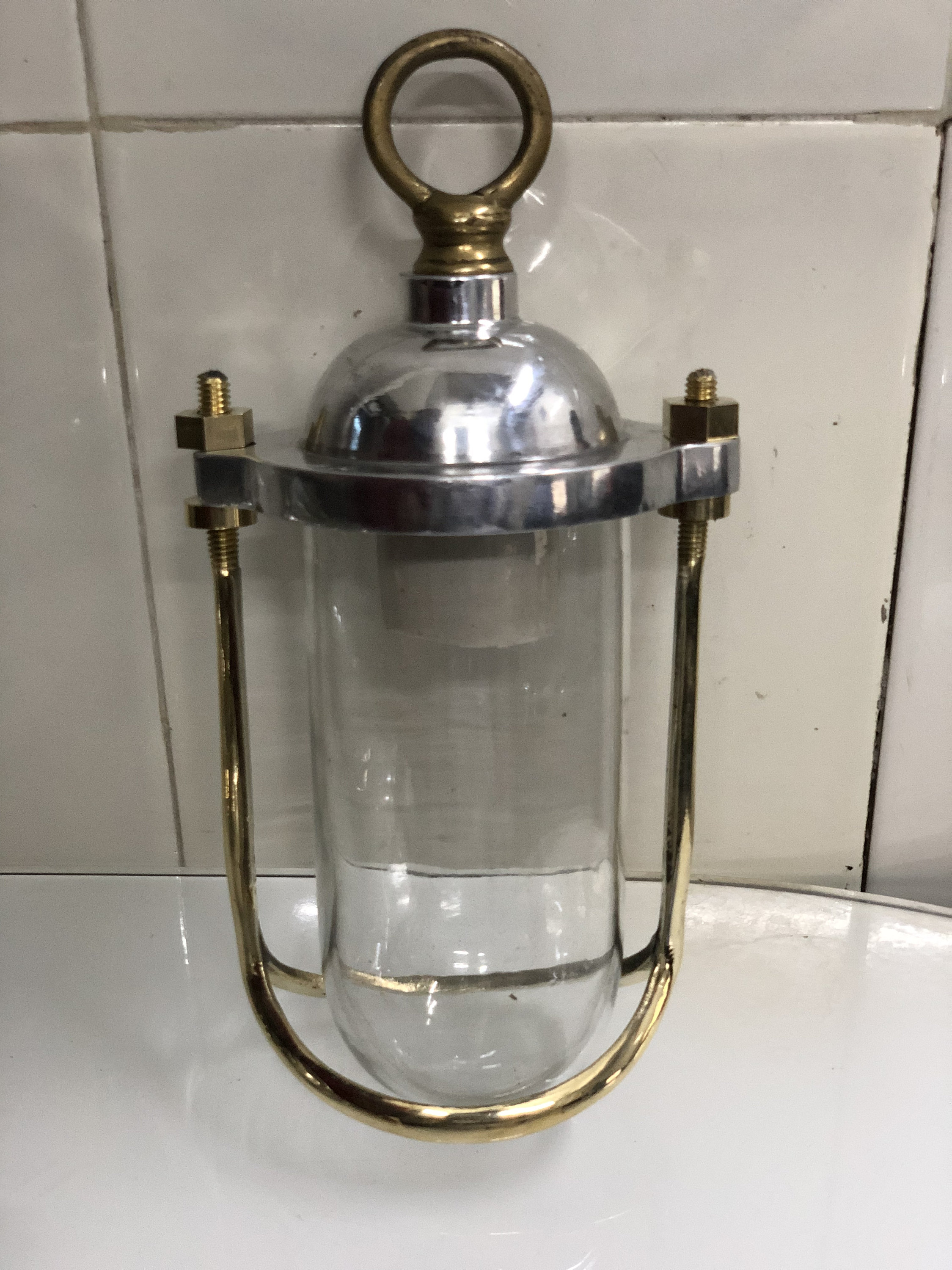 Nautical Marine Solid Aluminum Hanging Ship Light With Brass Hook - Etsy