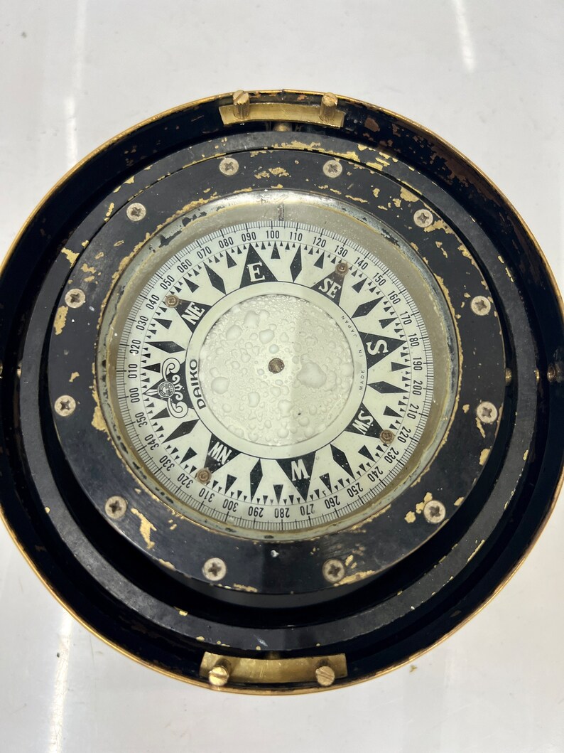 Vintage Style Home Interior Design Brass Metal Old DAIKO Japan Boat ...