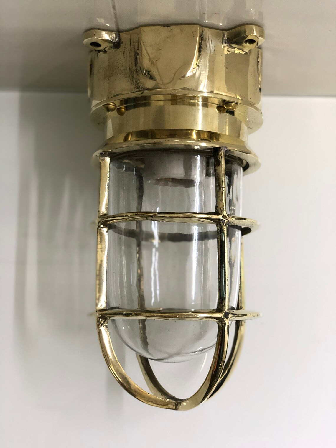 New Nautical Marine Solid Brass Ship Mount Bulkhead Passageway Light ...