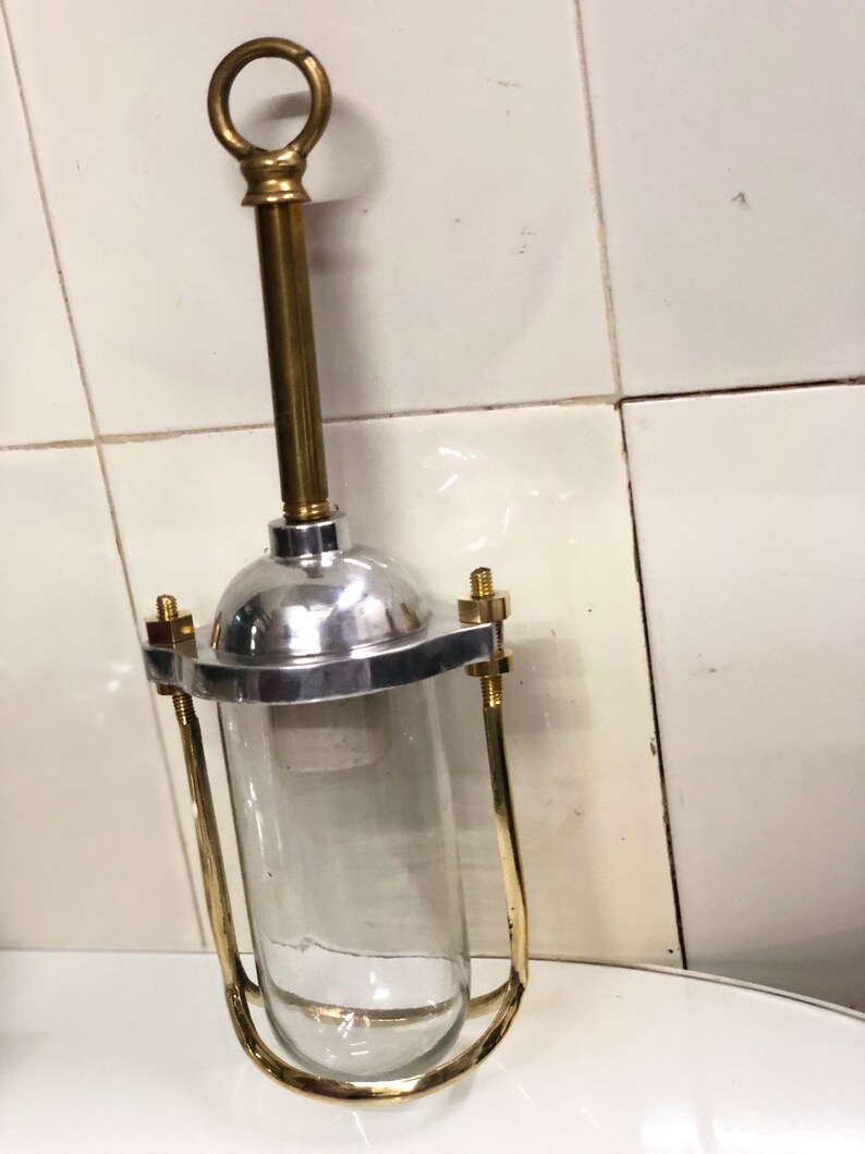 Nautical Marine Solid Aluminium Hanging Ship Light With Brass - Etsy
