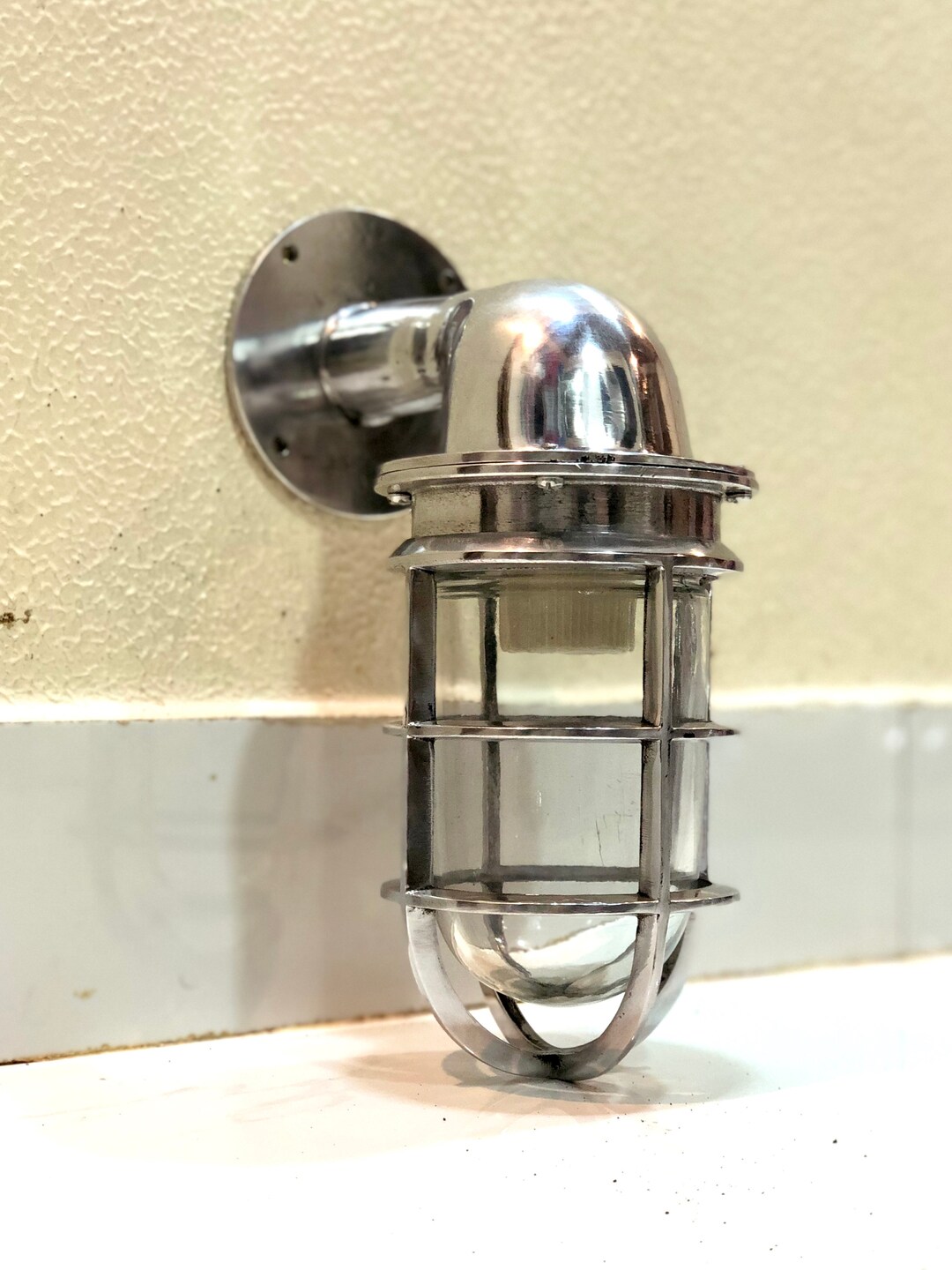 Home Nautical Design Marine Ship Solid Aluminum Swan Neck Wall Décor ...