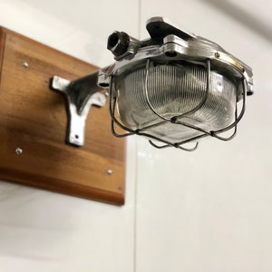 Vintage Original Nautical Old Marine Ship Aluminum Wall Deck Light ...