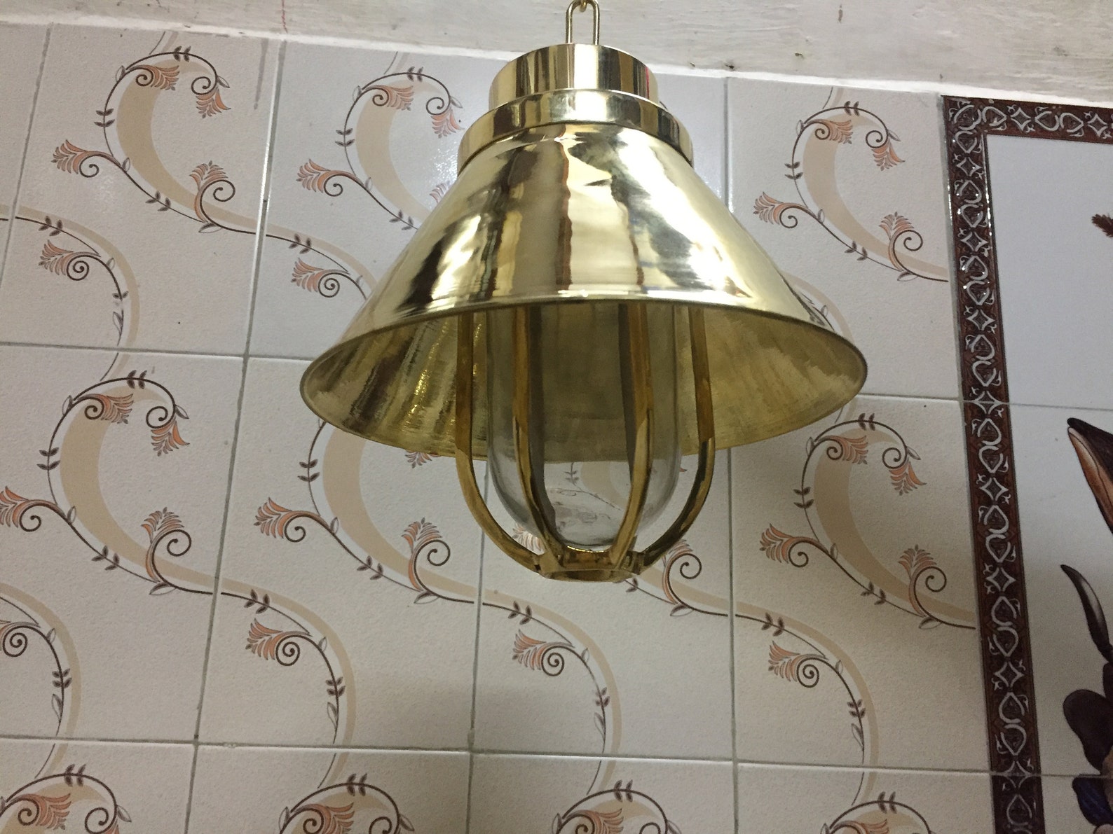 Nautical Ship Marine New Solid Hanging Brass Light With Shade - Etsy