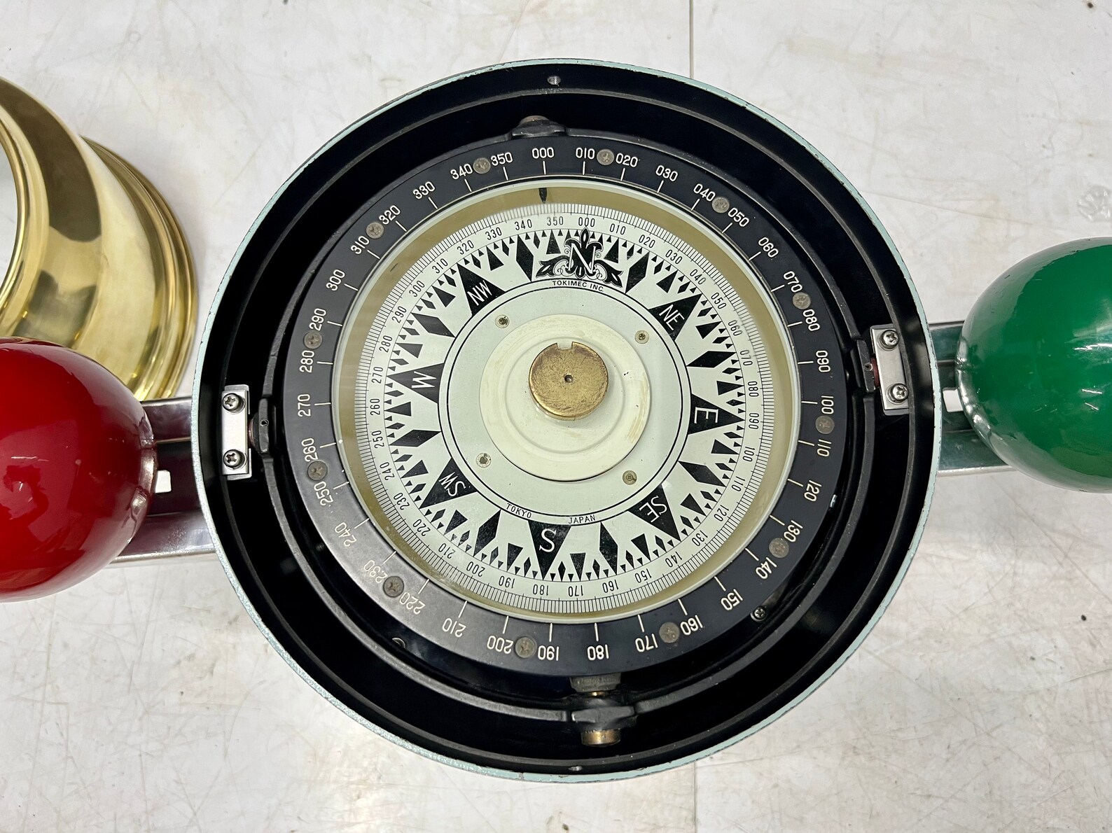Tokimec Desktop Antique Refurbish Magnetic Binnacle Compass - Etsy