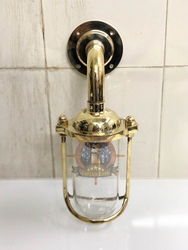 Vintage Marine Ship Solid Brass Nautical Wall Décor Swan Passageway ...