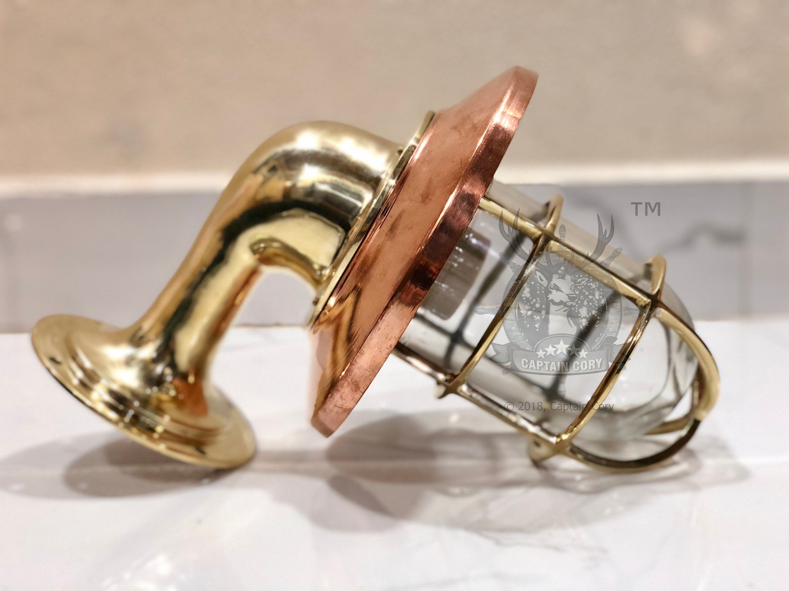 Nautical Arched New Bulkhead Brass Passageway Wall Swan Light - Etsy