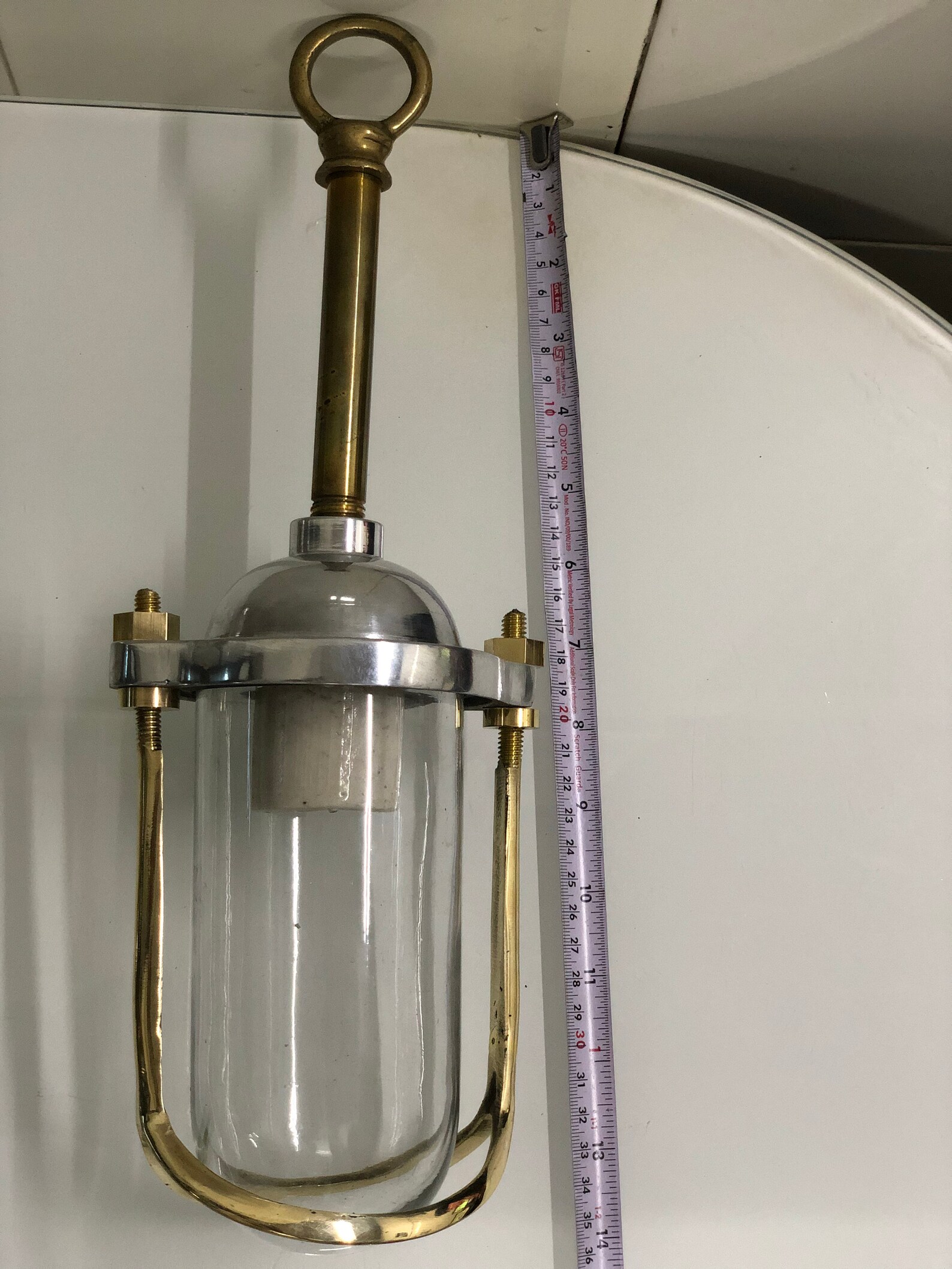 Nautical Marine Solid Aluminium Hanging Ship Light With Brass - Etsy