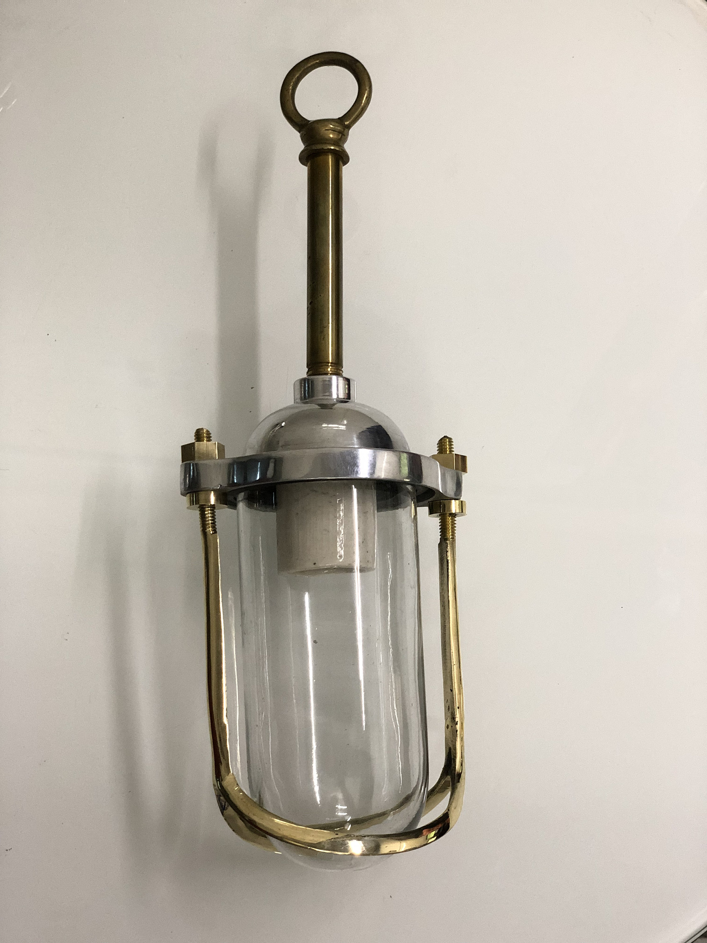 Nautical Marine Solid Aluminium Hanging Ship Light With Brass - Etsy
