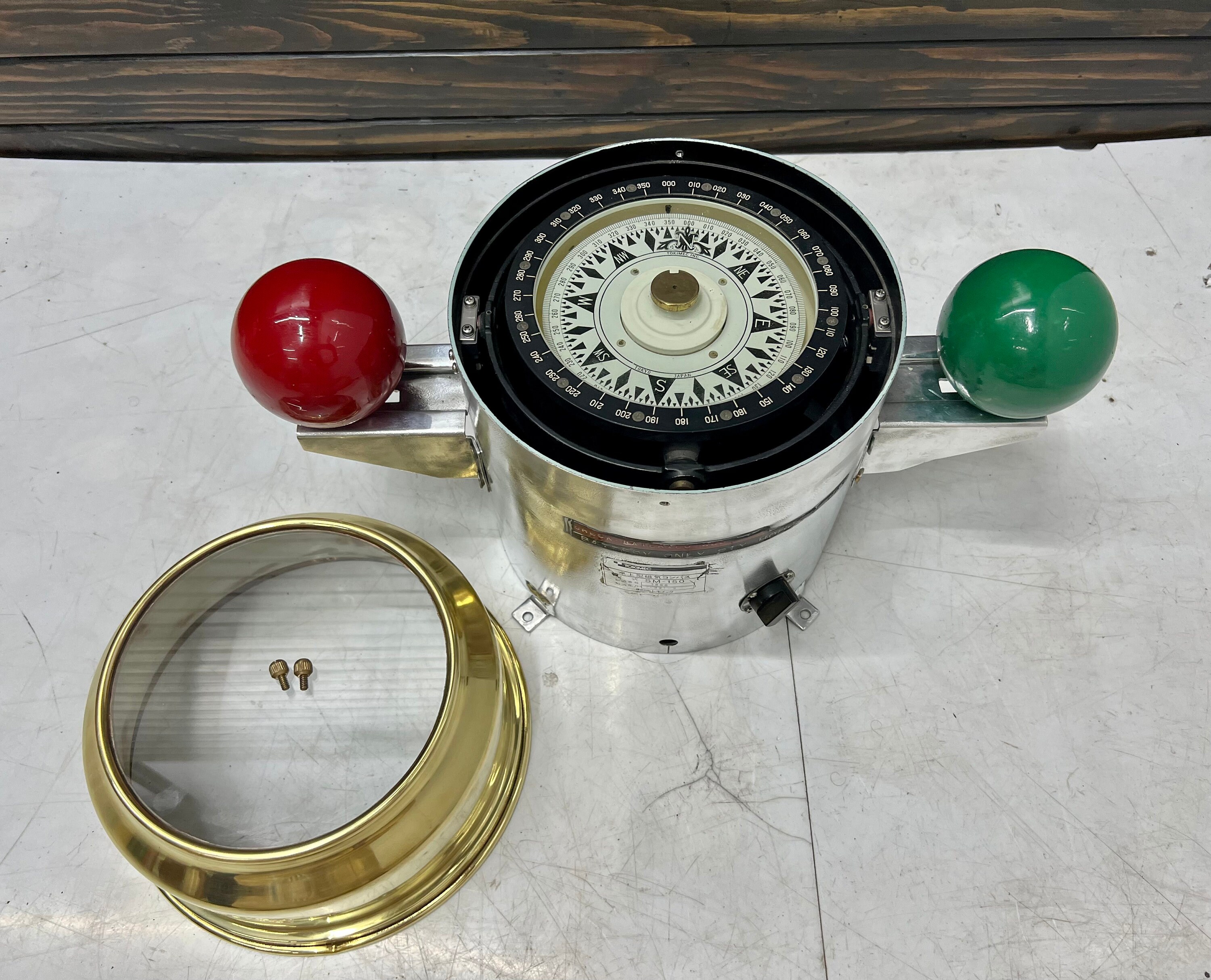 Tokimec Desktop Antique Refurbish Magnetic Binnacle Compass - Etsy