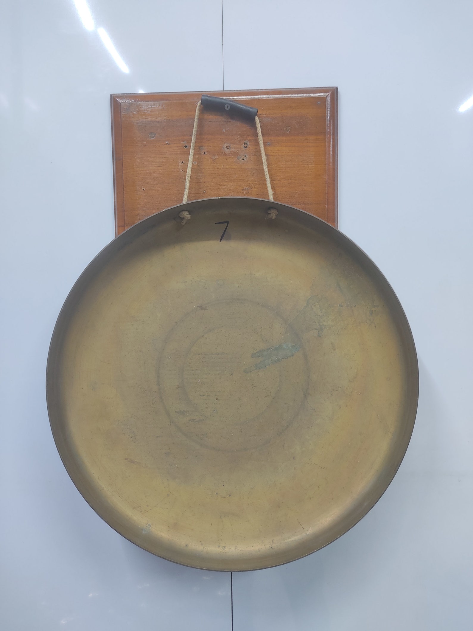 Antique Original Arduinc Brass Metal Round Plate Tibetan Ship's Old ...