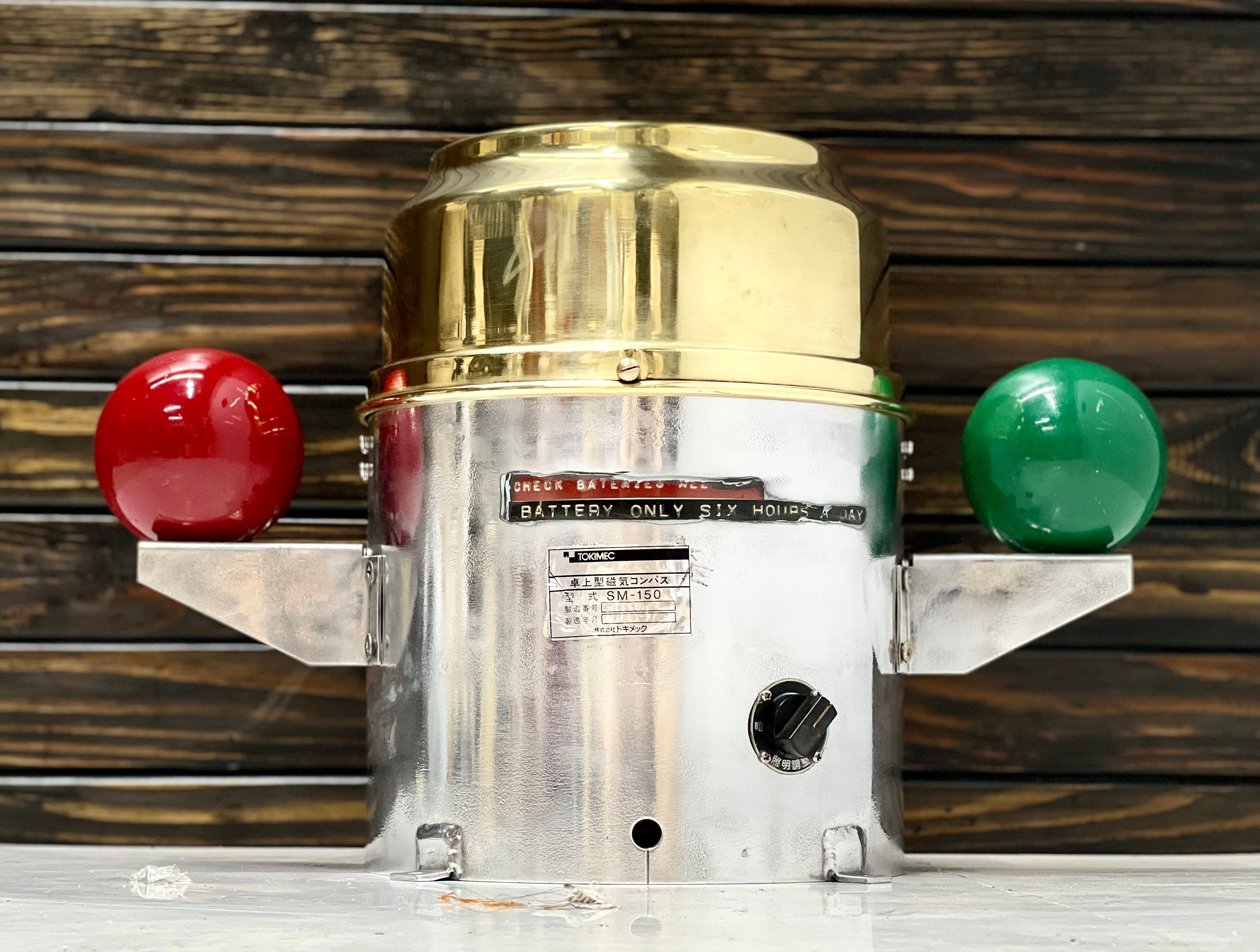 Tokimec Desktop Antique Refurbish Magnetic Binnacle Compass - Etsy