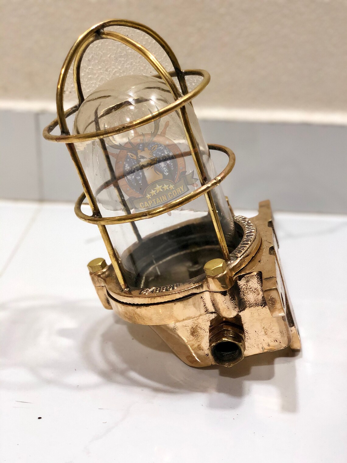 Reclaimed Original Old Brass Ship Antique Passage Sconce Wall - Etsy