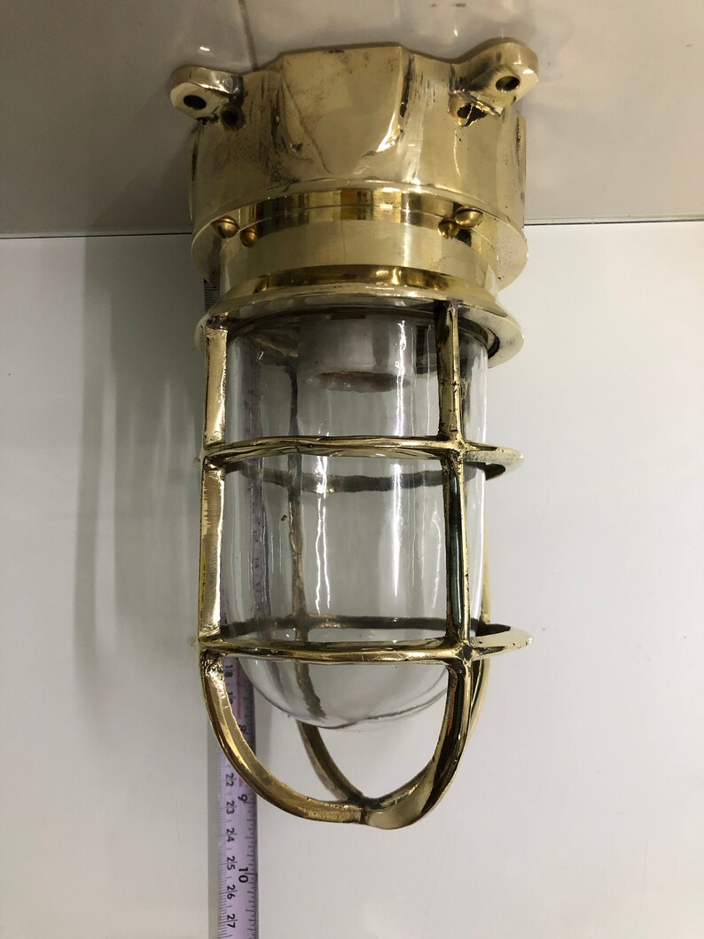 New Nautical Marine Solid Brass Ship Mount Bulkhead Passageway Light ...