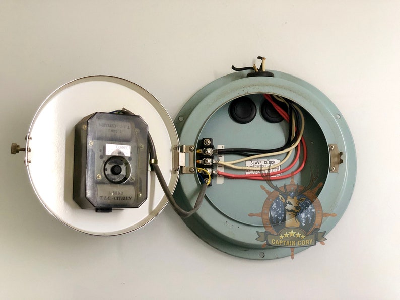 Original Old Antique Nautical Marine Ship Greenish Blue Citizen Wall ...