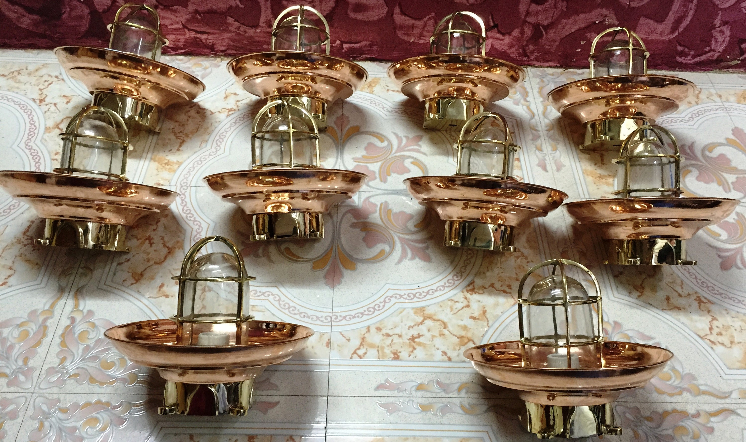 Limited Offer All New Maritime Theme Brass Passage Bulkhead Light With ...