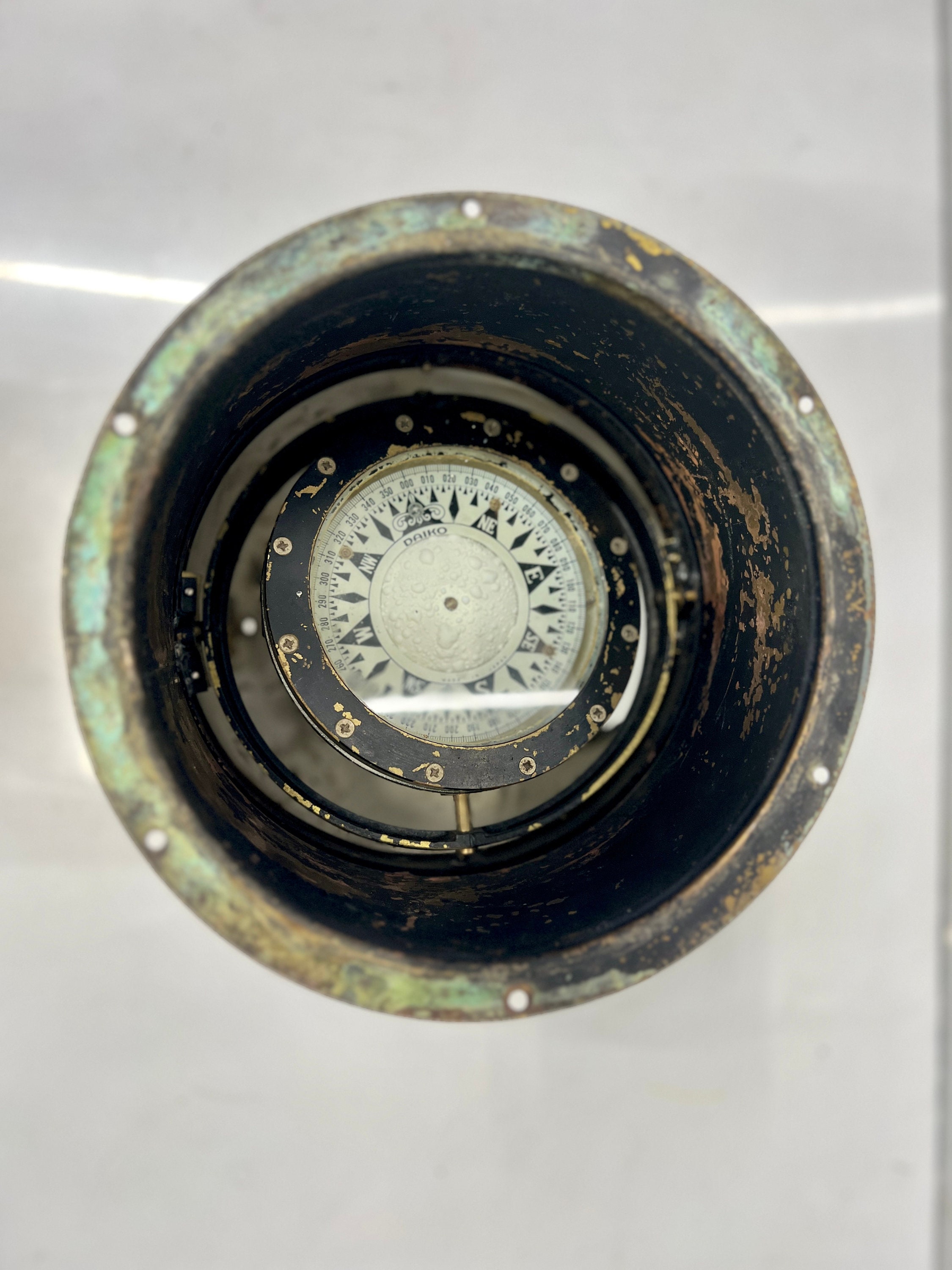 Vintage Style Home Interior Design Brass Metal Old DAIKO Japan Boat ...