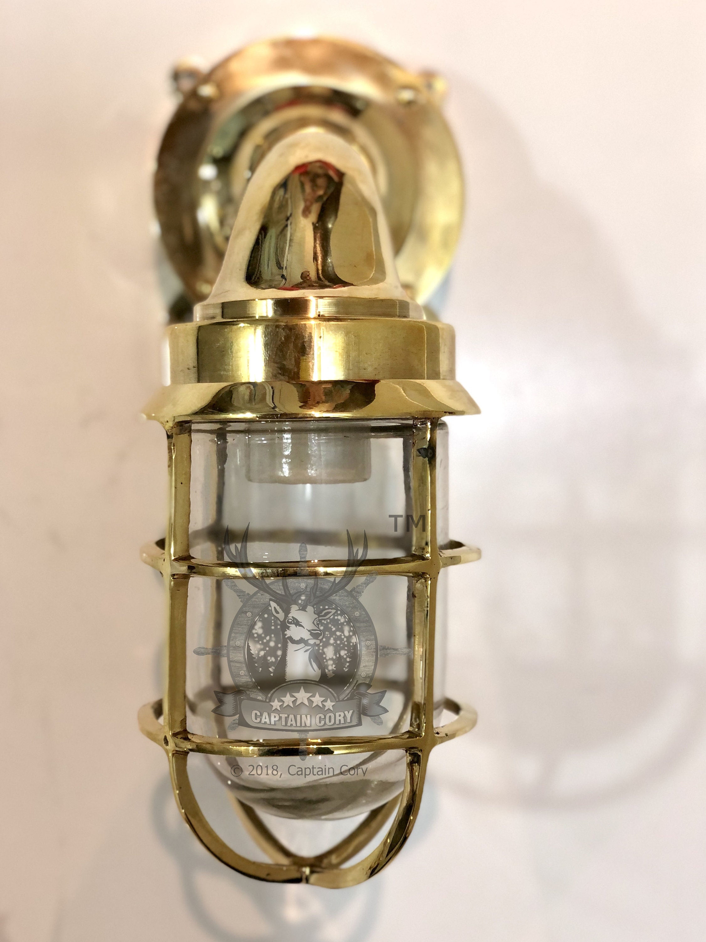 Vintage Nautical Style Marine Ship Solid Brass Swan Passageway Antique ...