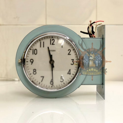 Vintage Brass Marine Nautical Ship Wall Clock Robinclox Quartz - Etsy