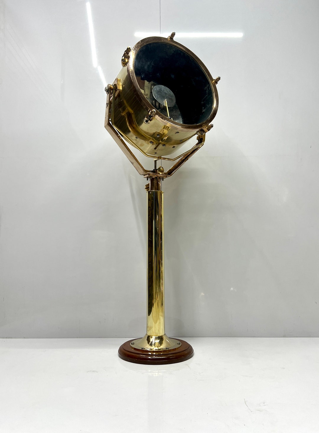 Cargo Salvaged Floor Lamp Royal Navy Ship's Francis Search Spot Light ...
