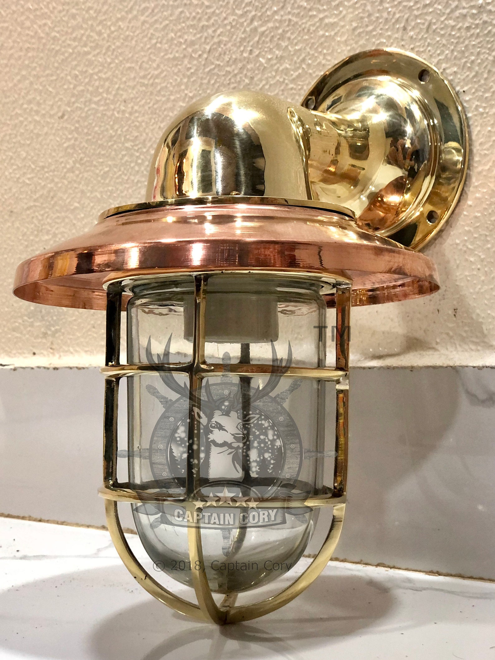 Nautical Arched New Bulkhead Brass Passageway Wall Swan Light - Etsy