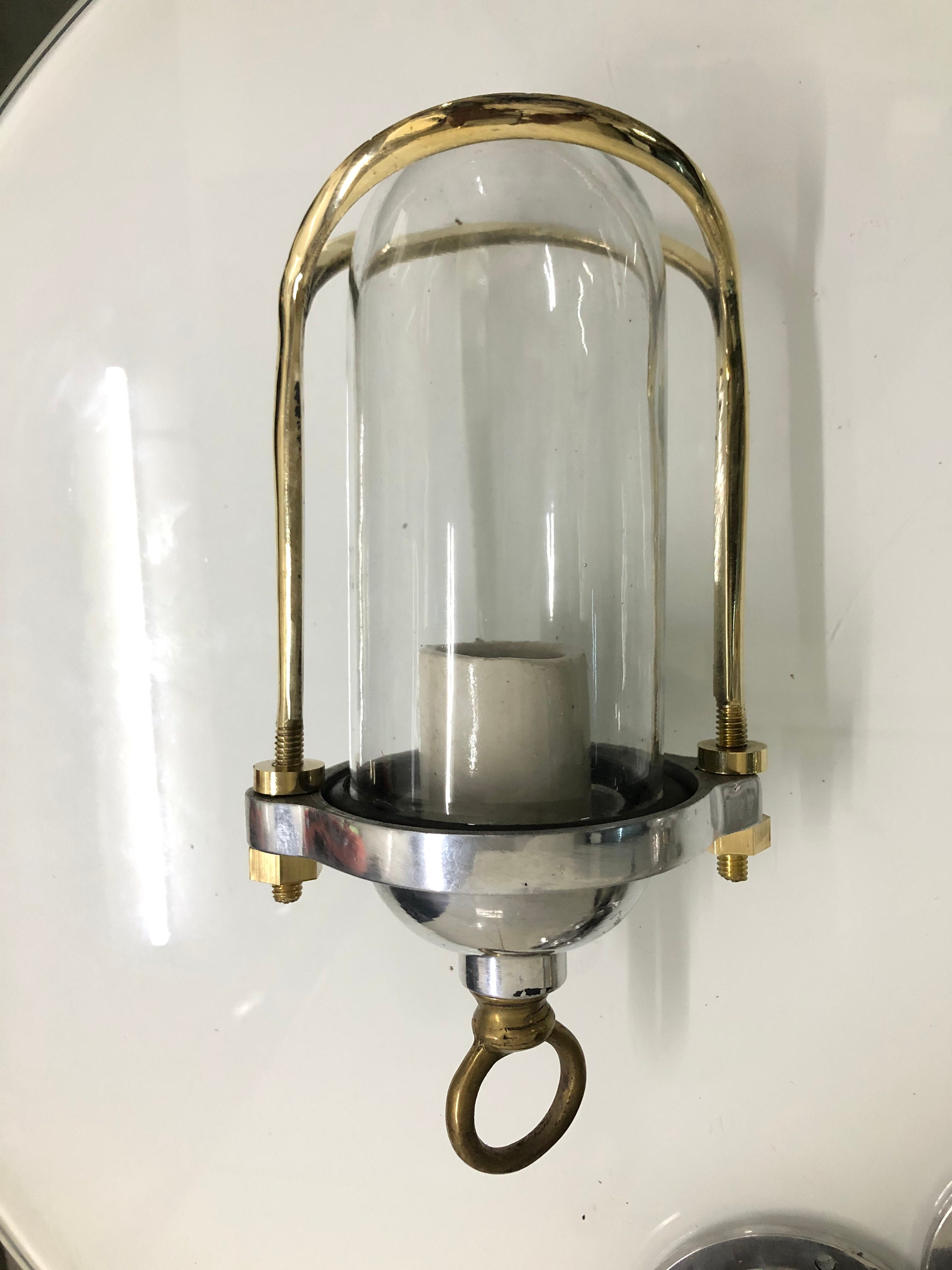 Nautical Marine Solid Aluminum Hanging Ship Light With Brass Hook - Etsy