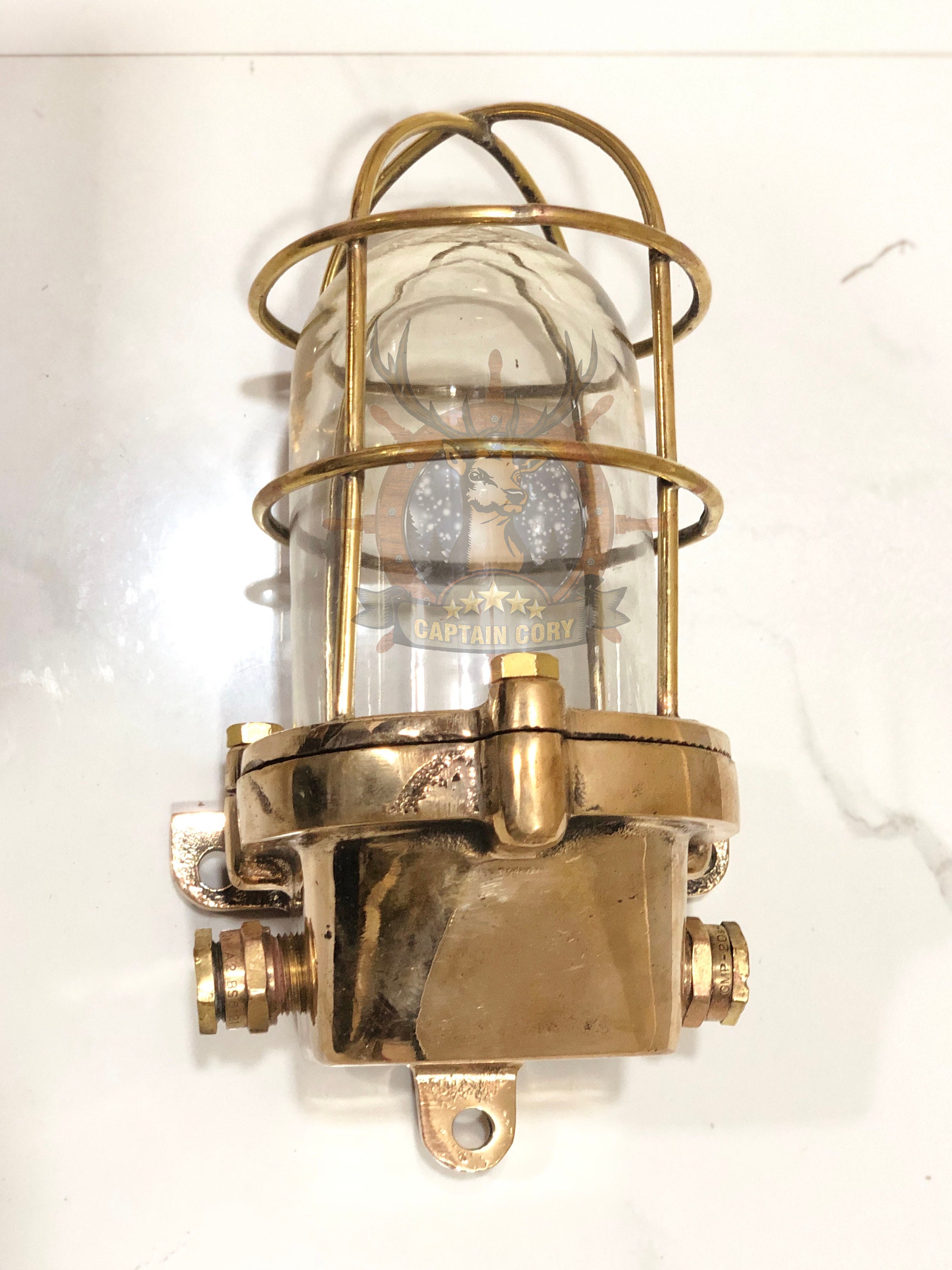 Reclaimed Original Old Brass Ship Antique Passage Sconce Wall - Etsy