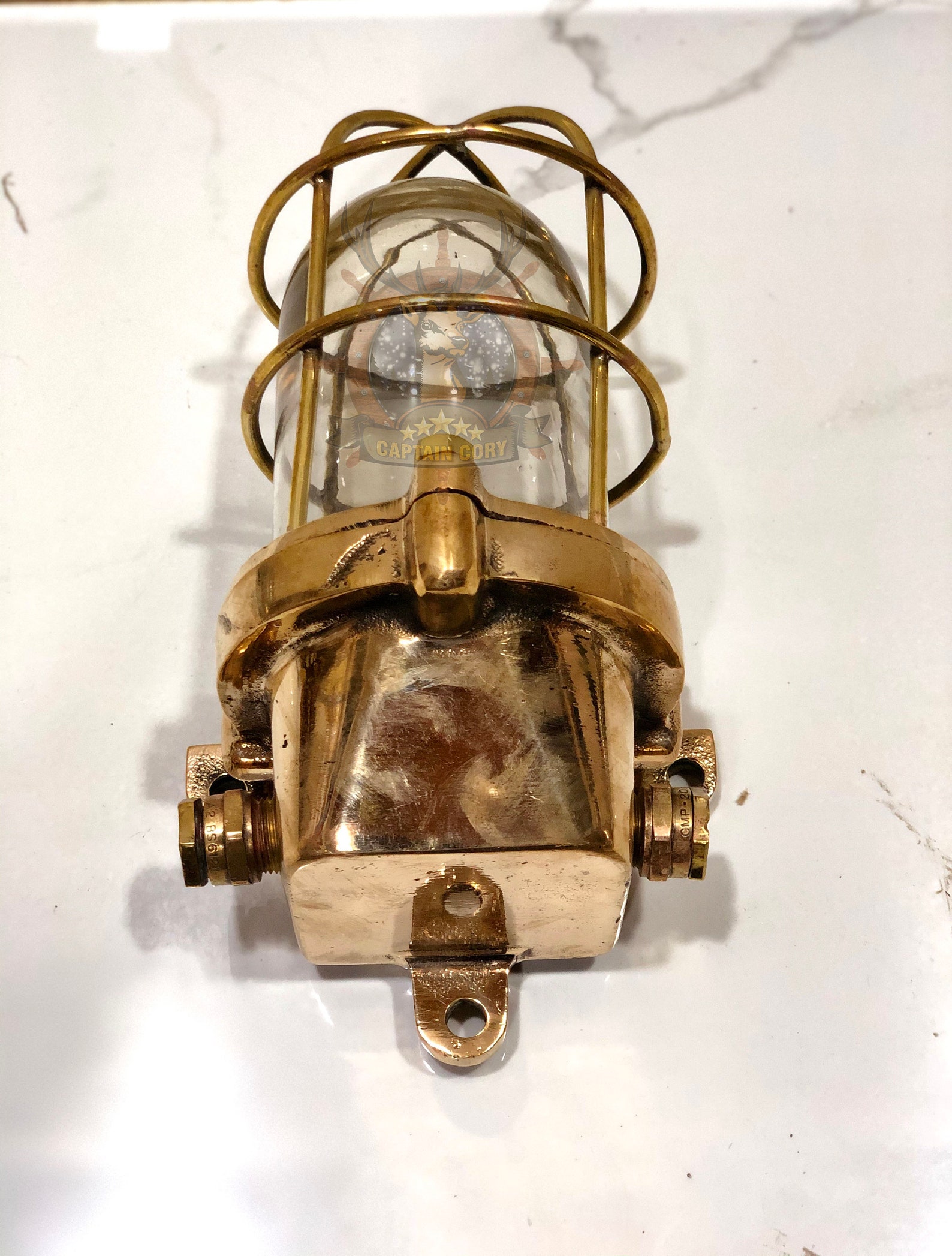 Reclaimed Original Old Brass Ship Antique Passage Sconce Wall - Etsy