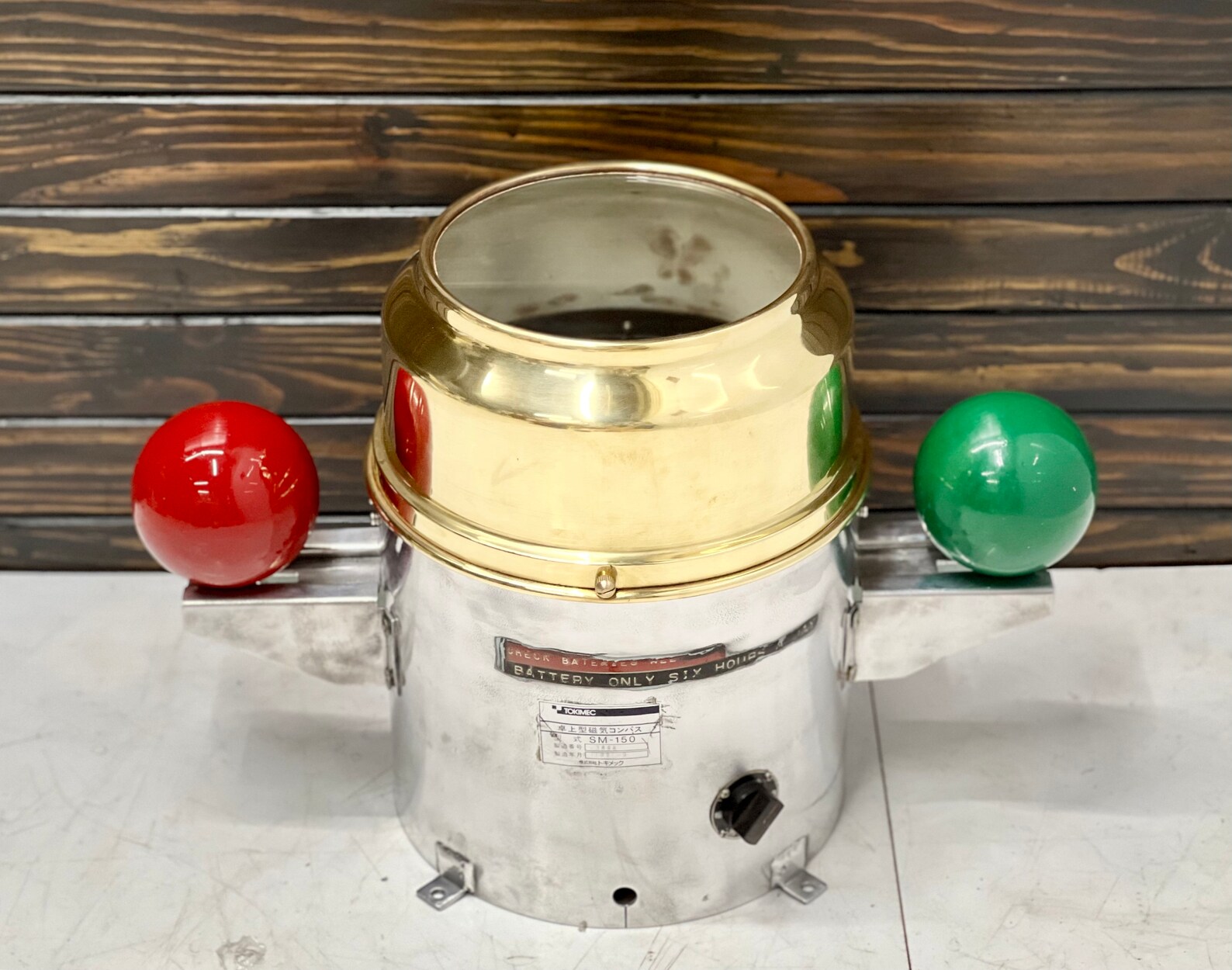 Tokimec Desktop Antique Refurbish Magnetic Binnacle Compass - Etsy