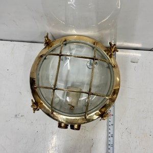Original Ship Salvaged Nautical Reclaimed Brass Marine Old Antique ...