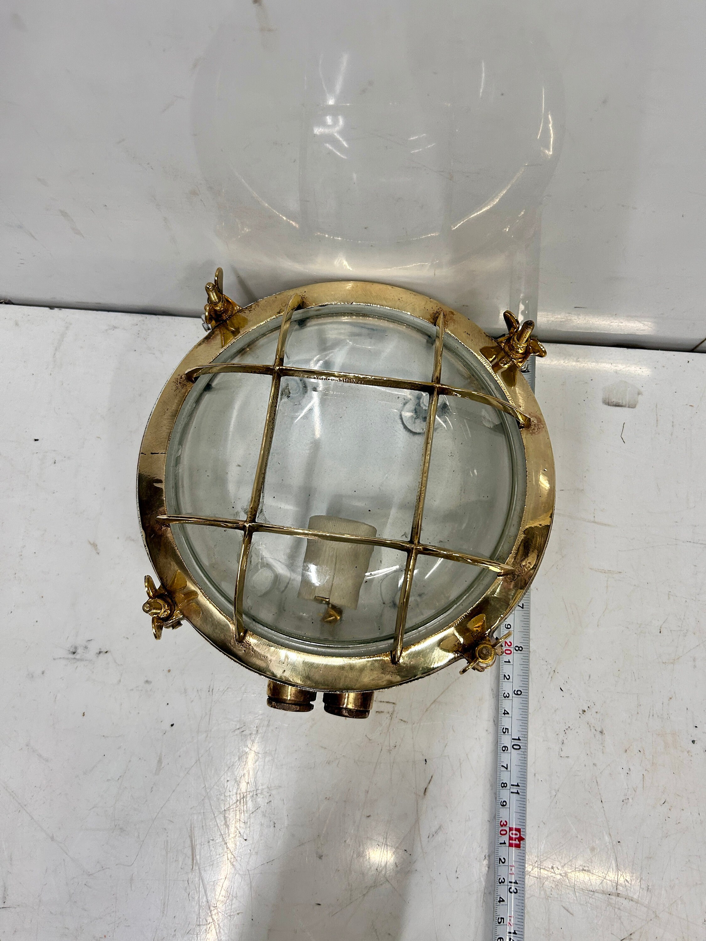 Original Ship Salvaged Nautical Reclaimed Brass Marine Old Antique ...