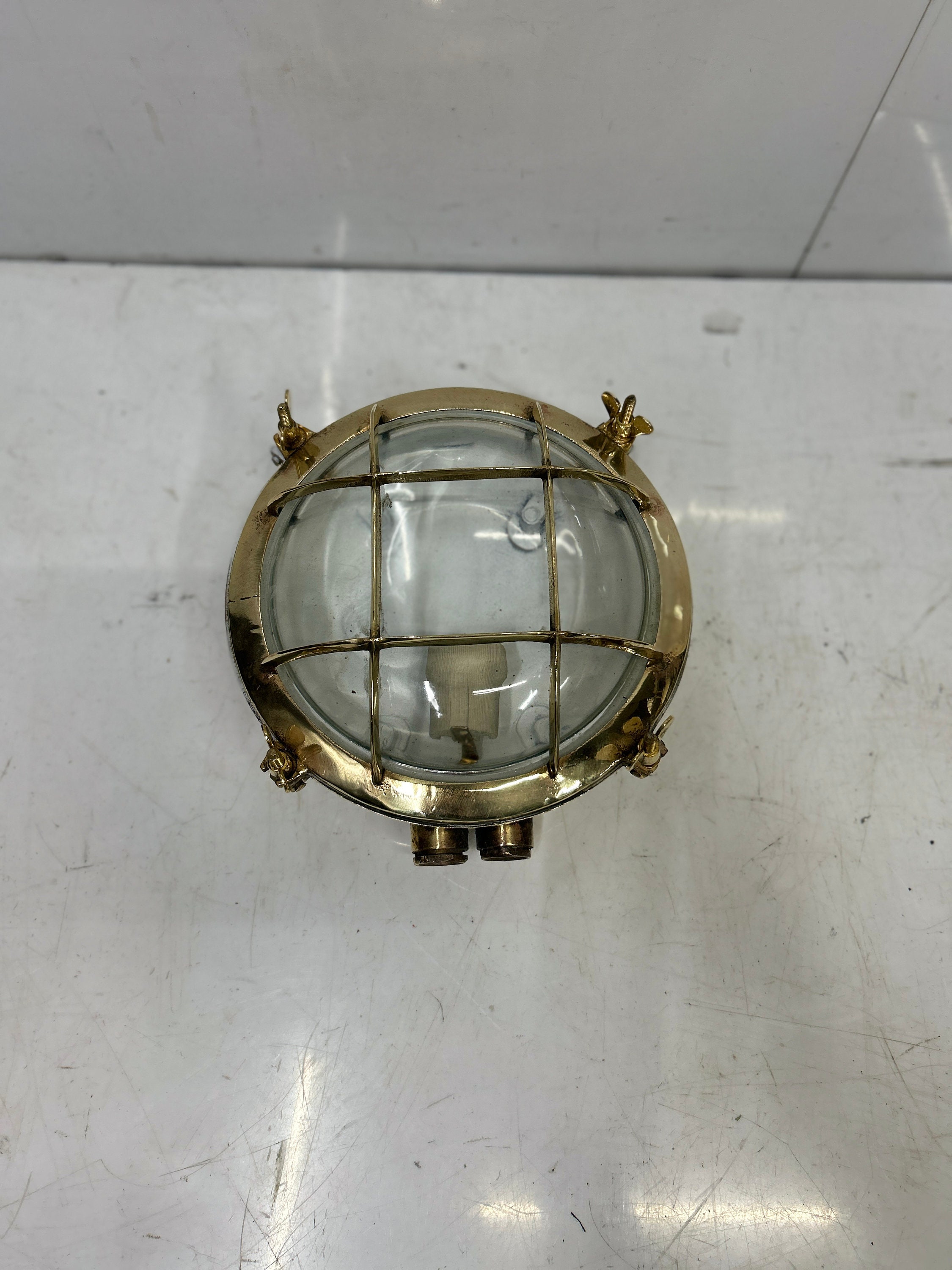 Original Ship Salvaged Nautical Reclaimed Brass Marine Old Antique ...