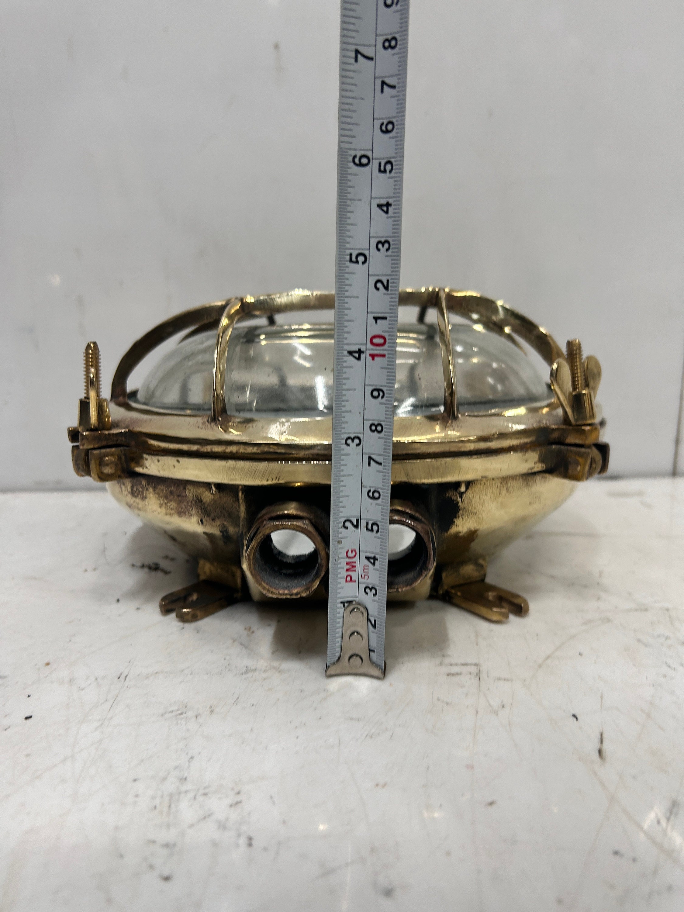 Original Ship Salvaged Nautical Reclaimed Brass Marine Old Antique ...