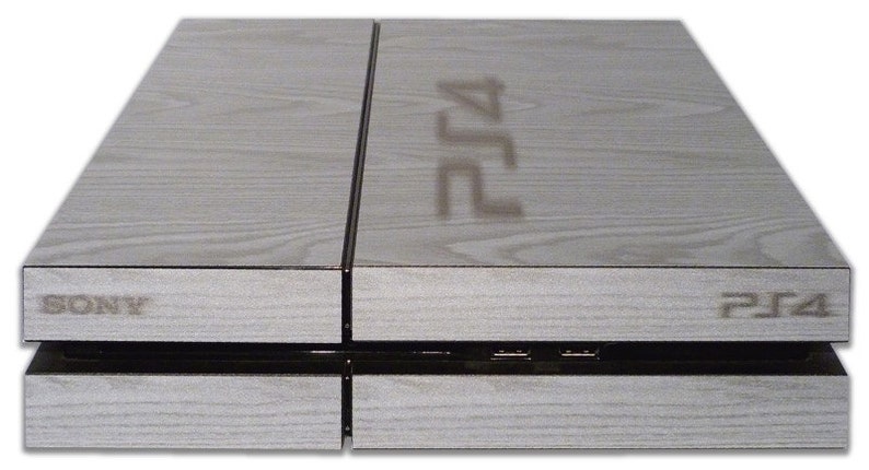 PS4 Skin EXCLUSIVE Grey Wood Grain Burnished Stamp Skin With 2 - Etsy